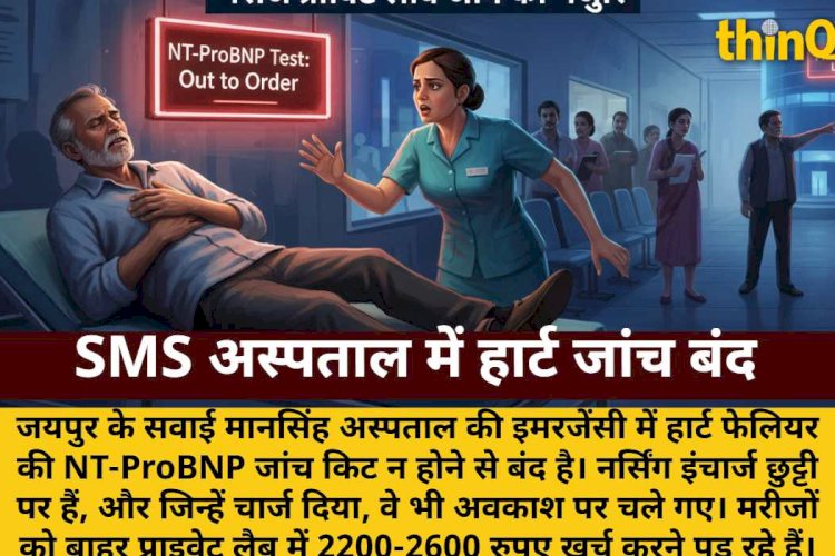 SMS इमरजेंसी में हार्ट जांच ठप: मरीज प्राइवेट लैब जाने को मजबूर - thinQ360